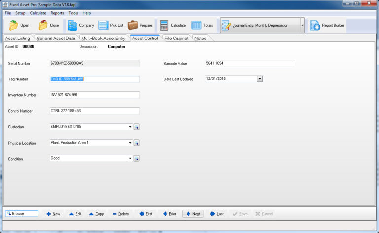 Fixed Asset Pro | MoneySoft® | Calculate Asset Depreciation, Fast