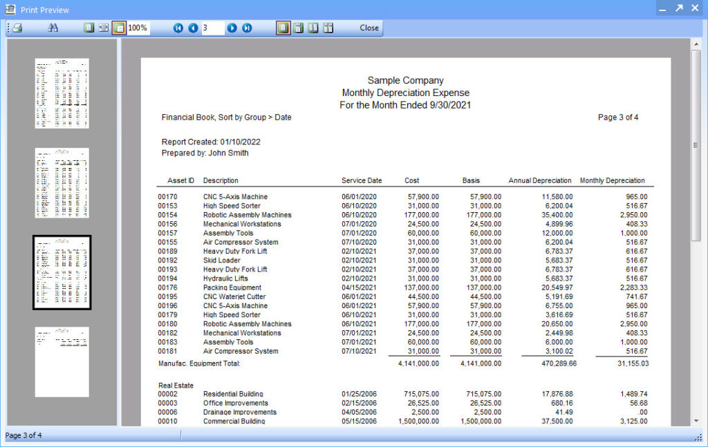 Fixed Asset Pro MoneySoft Calculate Asset Depreciation Fast